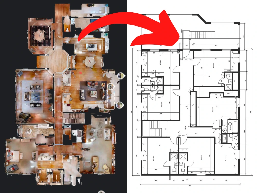 Design a matterport floor plan from matterport virtual tour | Upwork