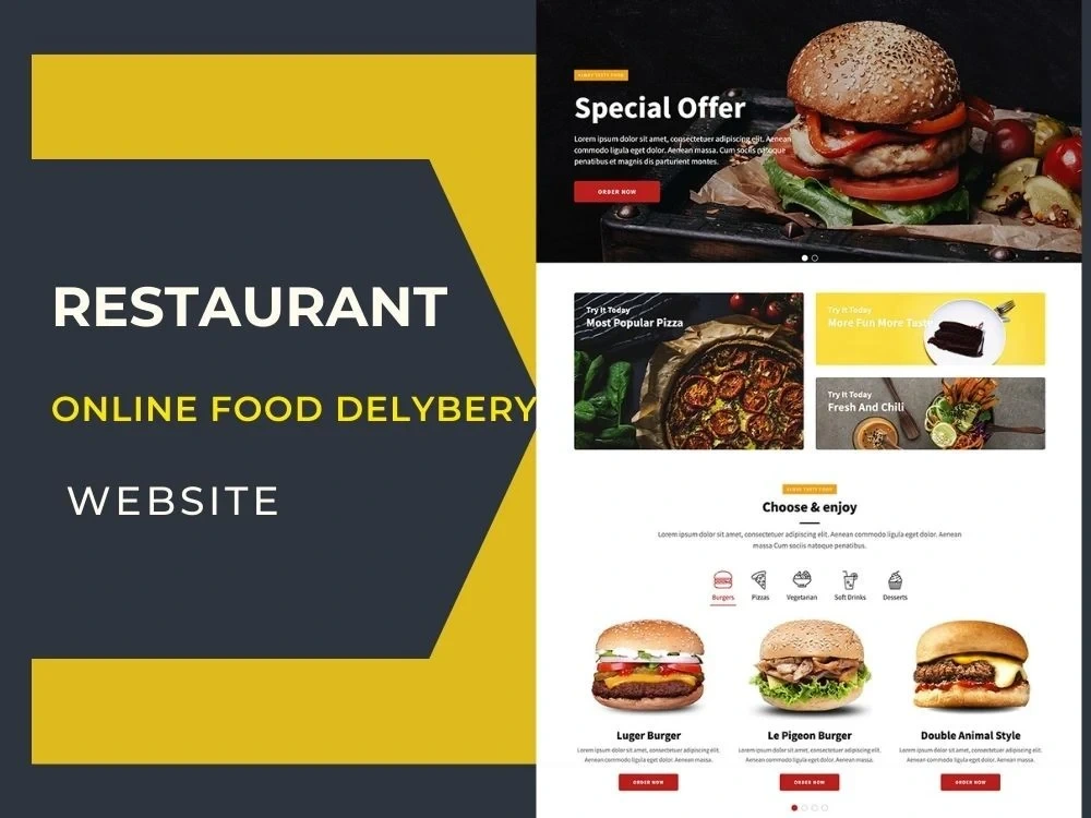 Responsive restaurant website with online food ordering system | Upwork