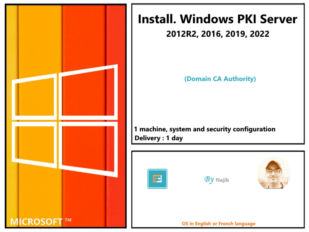 An installation of Windows PKI on 1 machine... | Upwork