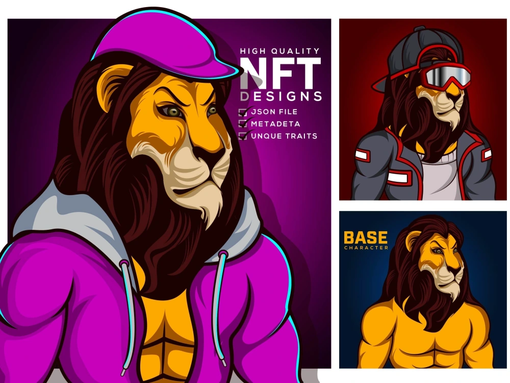 5 NFT art cartoon collection in Just $25 | Upwork
