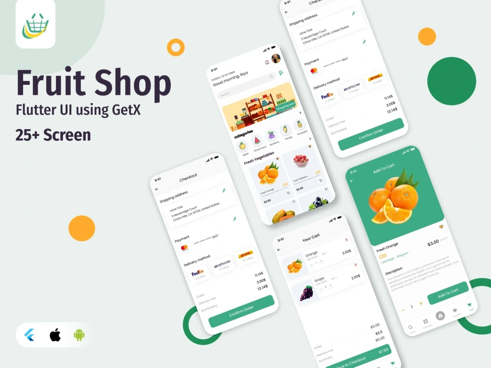 Awesome Flutter UI/UX Work using GetX/Bloc/Provider pattern. | Upwork
