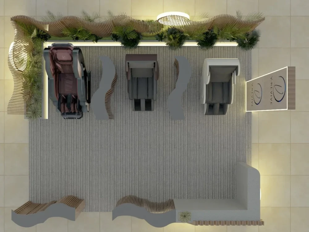 3d layout and perspective design for your mall kiosk, and trade show ...
