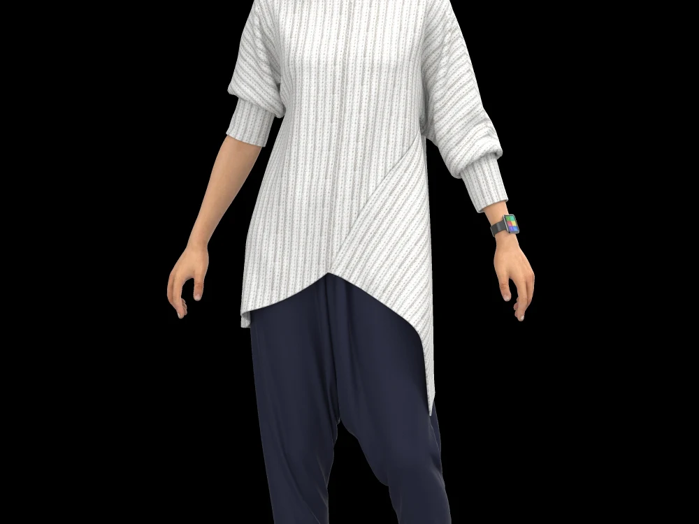 A digital fashion catwalk animation of your designed clothing. | Upwork