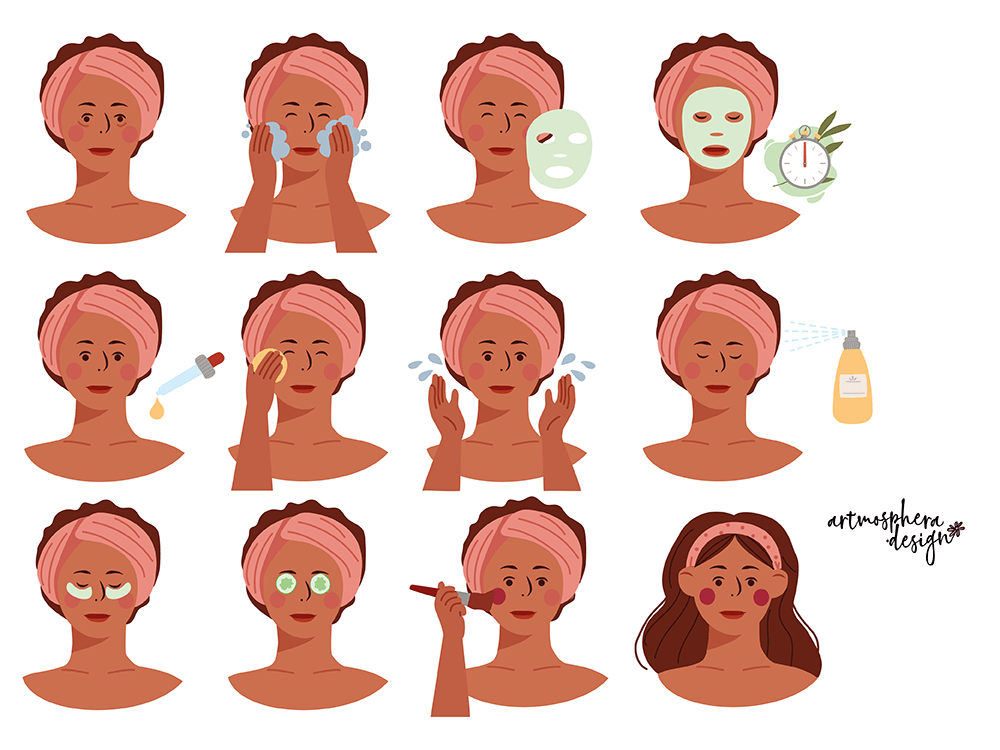 Step-by-step vector illustrations instruction manual for your products ...