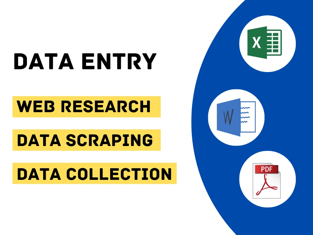 Data Entry, Data Entry Expert, Excel Data Entry, Web Research Data Scraping | Upwork