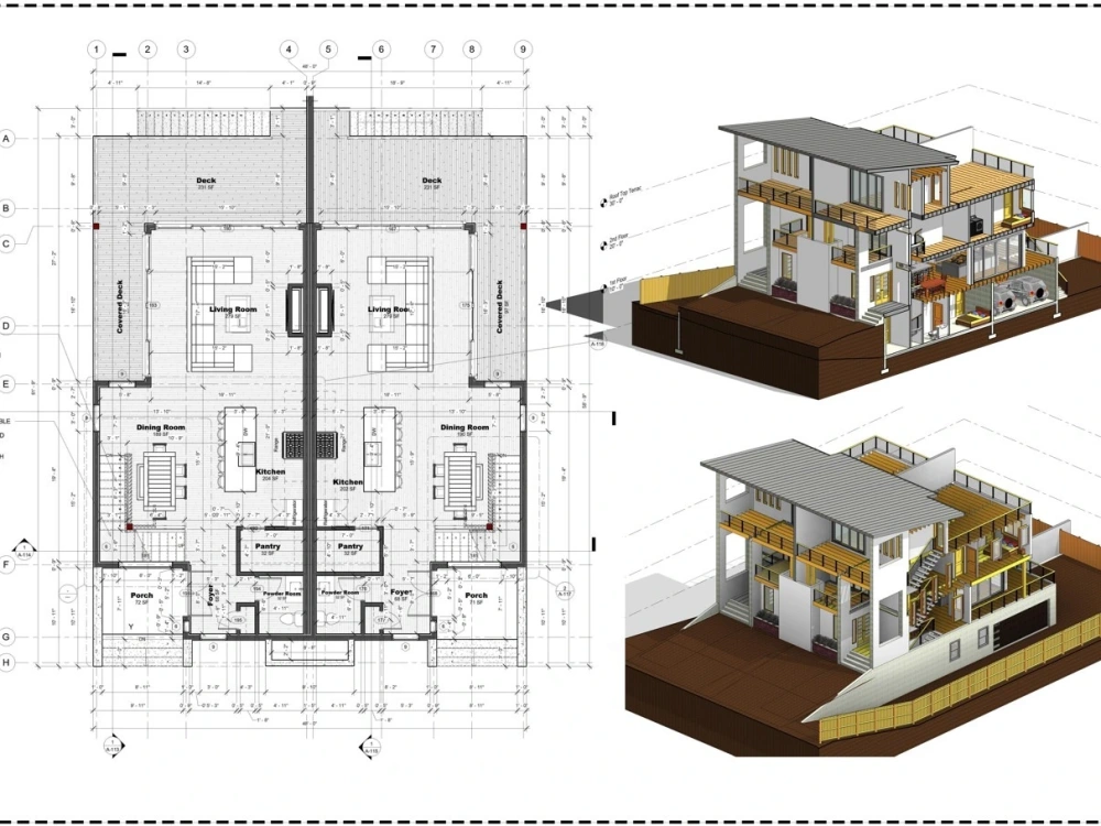 Well detailed plans of your architectural project done in CAD | Upwork