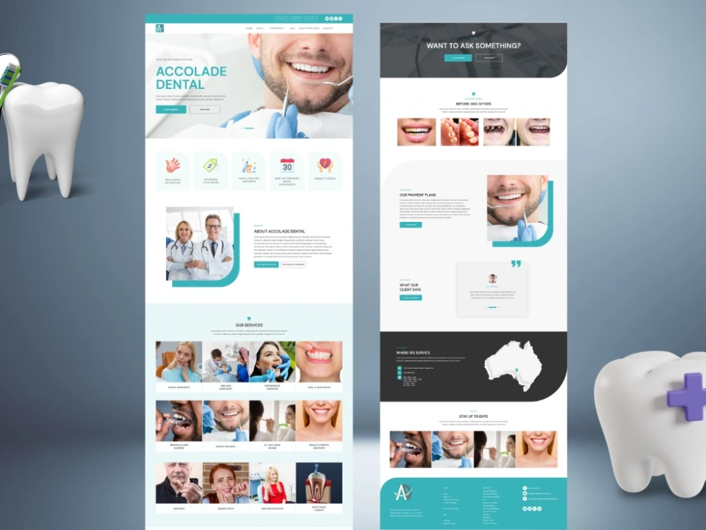 A professional Web Design, Landing Page UI design in Figma or Adobe XD ...