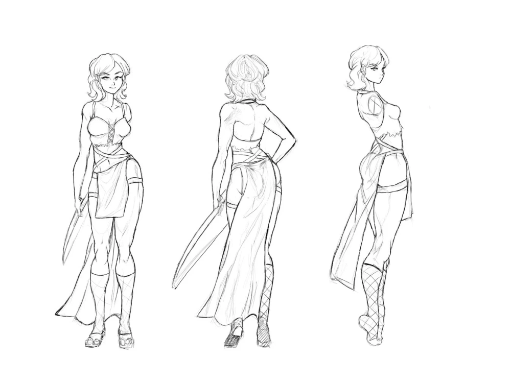 Model Sheet of Original Characters as Anime Style! | Upwork