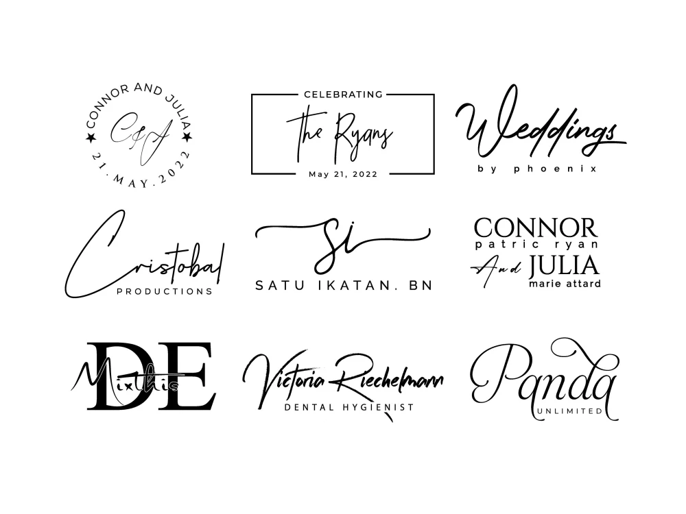 Handwritten cursive style signature logo design | Upwork