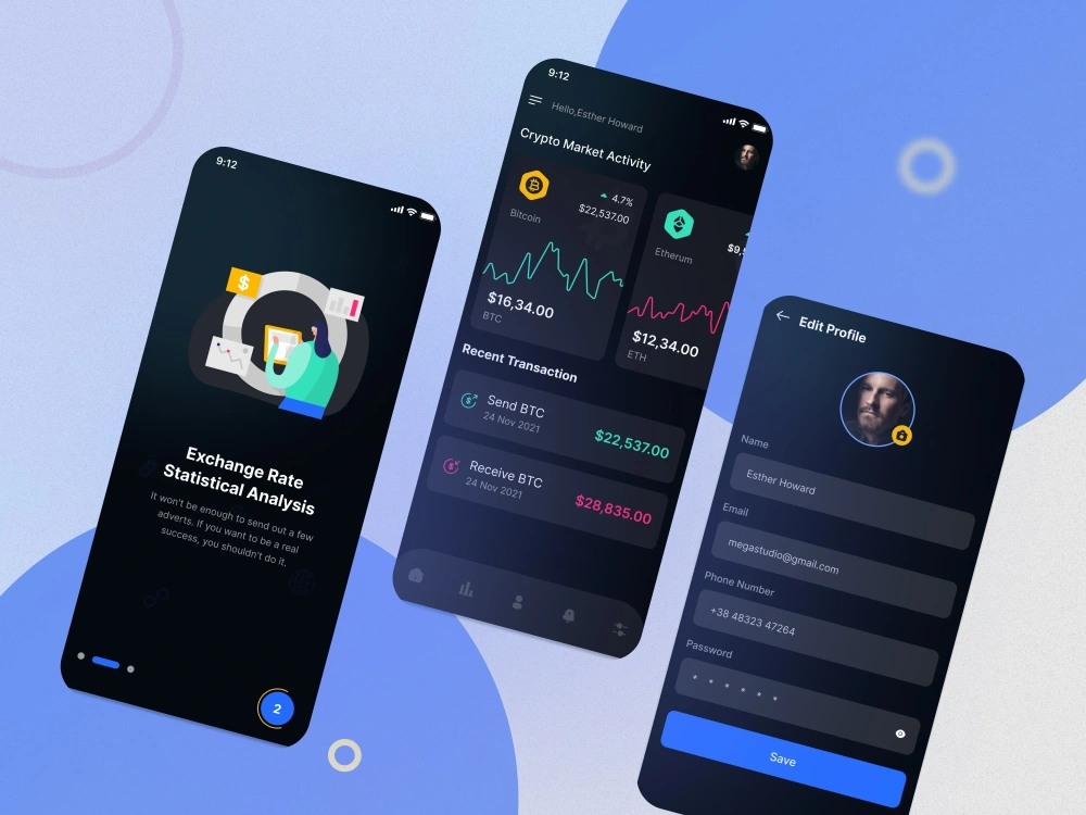 A Mobile app design, App UI design, UIUX design for android and ios ...