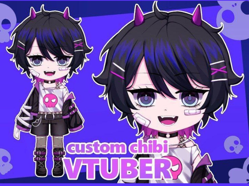 A custom chibi vtuber models | Upwork