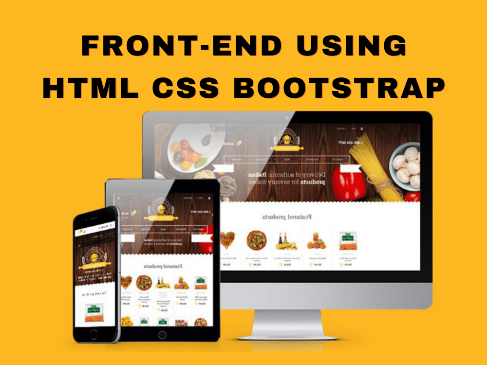 The responsive front end of the website using HTML, CSS, and bootstrap. | Upwork