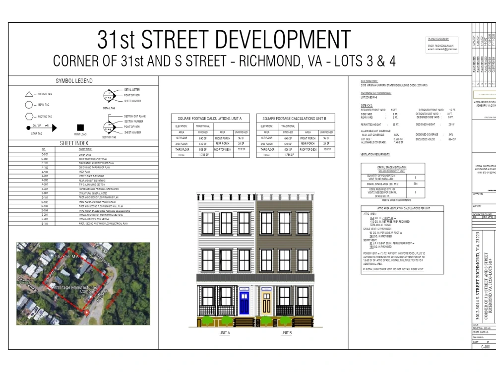 Full construction permit sets and drawings for The USA construction ...