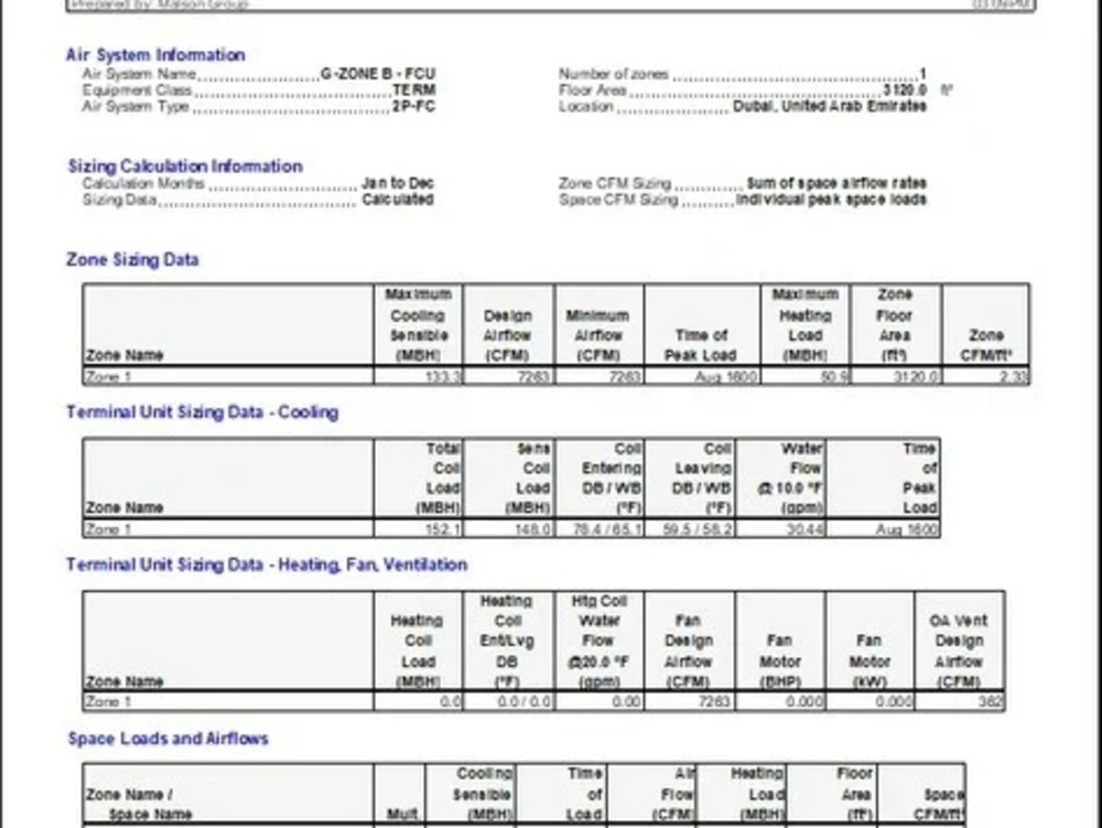 HVAC & Ventilation Design With Heat Load Calculations on HAP | Upwork