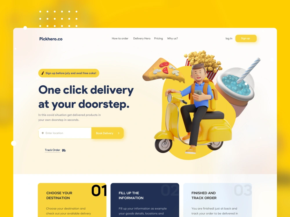 Modern Website/Landing Page UI and UX design | Upwork