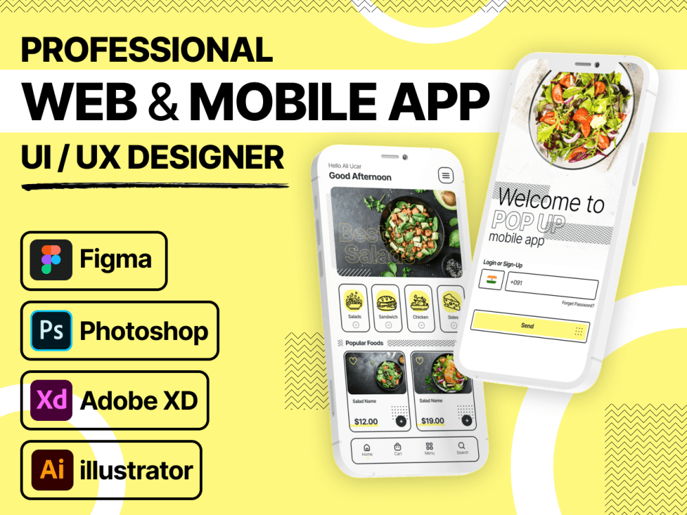 Web & Mobile App UI/UX Design in Figma, Adobe XD, Photoshop | Upwork