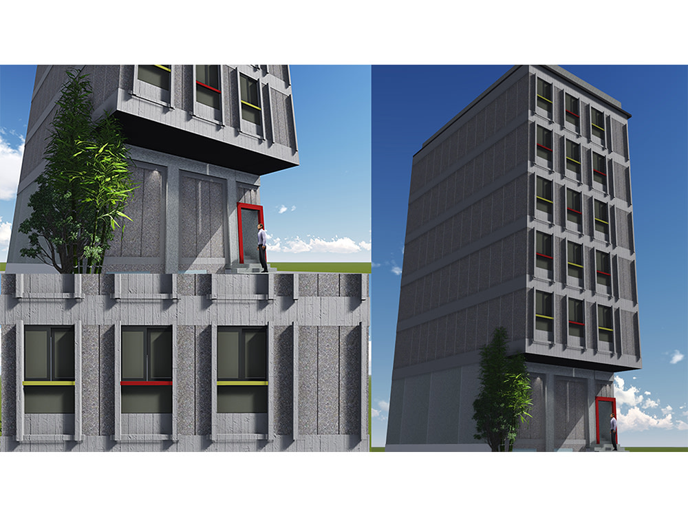 Commercial buildings | Realistic Rendering | Elevation design | Upwork