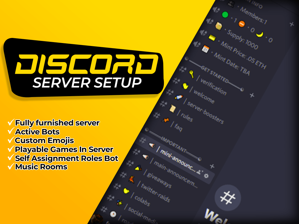 An ultimate Discord server | Upwork