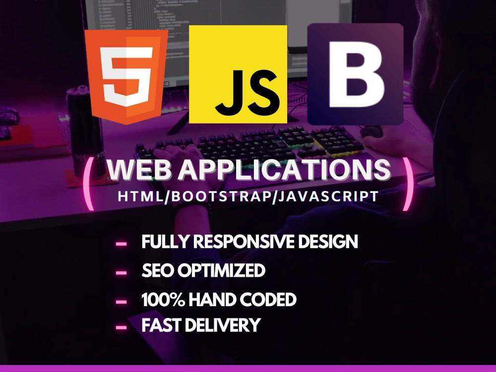 A Fully Responsible Html, Bootstrap, Javascript Web App | Upwork