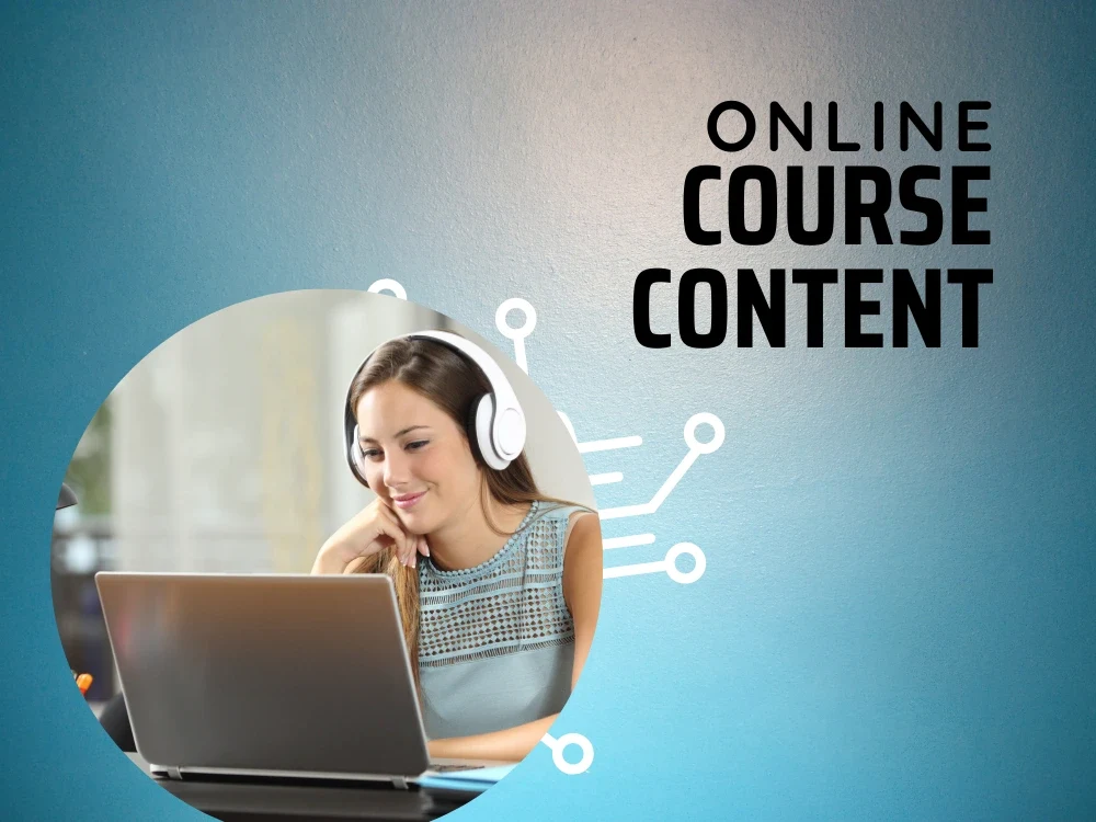 An engaging online course content, content development, course creator ...