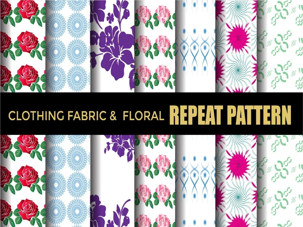 Fashion fabric print design Floral Repeat textile seamless Digital pattern | Upwork