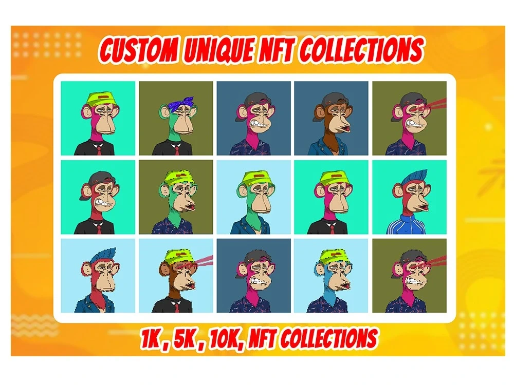 Custom 2d character or avatar for your NFT Collections | Upwork