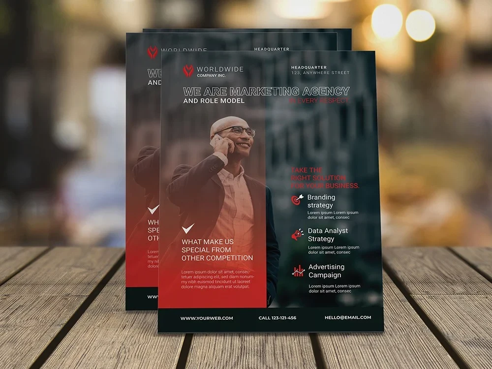 Professional flyer or brochure, leaflet, poster design for your ...