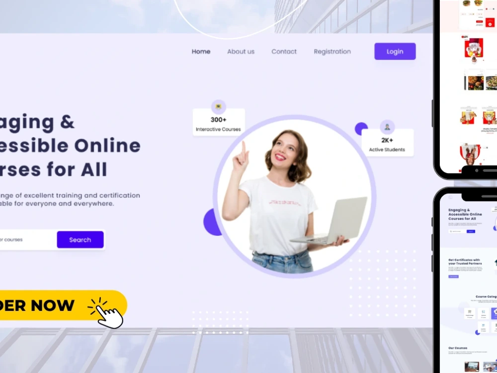 Modern website and mobile app UI UX design | Upwork