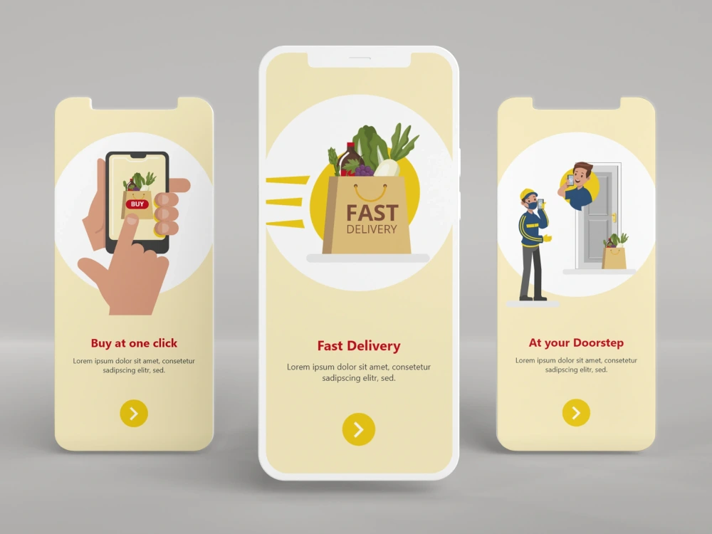 Attractive onboarding screens designed for mobile app | Upwork