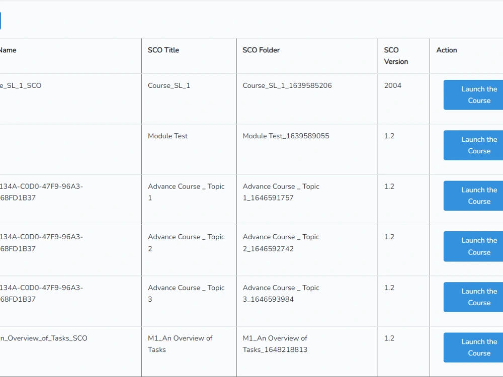 SCORM Player to run SCORM 1.2 and 2004 packages. | Upwork
