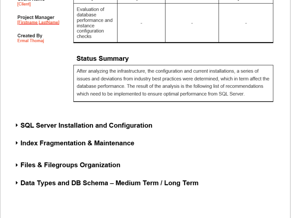 A comprehensive evaluation of your SQL database performance issues | Upwork