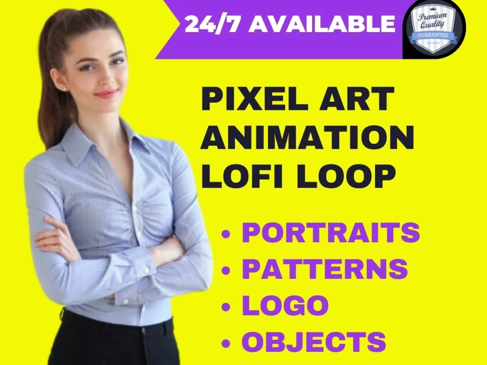 Pixel art and pixel art animation illustration within 12hrs | Upwork