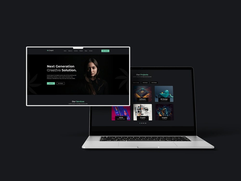 A modern, unique Web UI, Landing page Ui design | Upwork