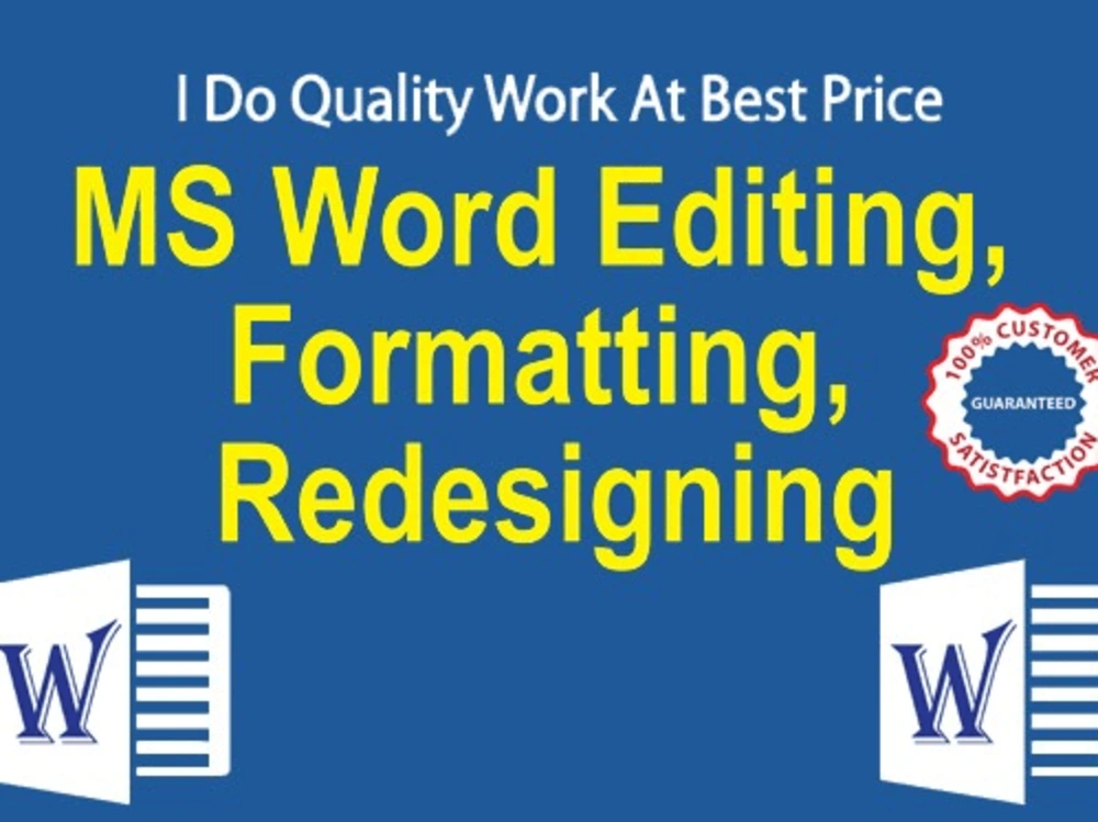 Fast & Accurate MS Word Typing & Formatting, PDF - MS Word, Data Entry | Upwork