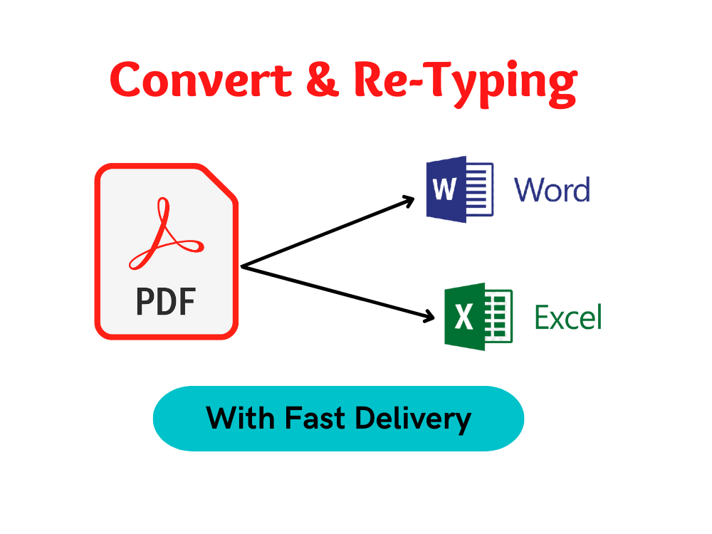 PDF/Non-editable file/Image and Screenshot Convert in Word/Excel very early | Upwork