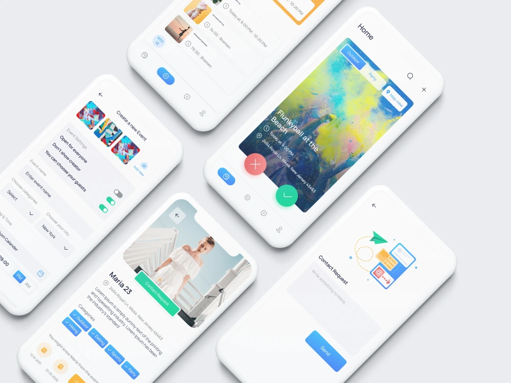 Modern App UX UI and Interactive prototype | Upwork