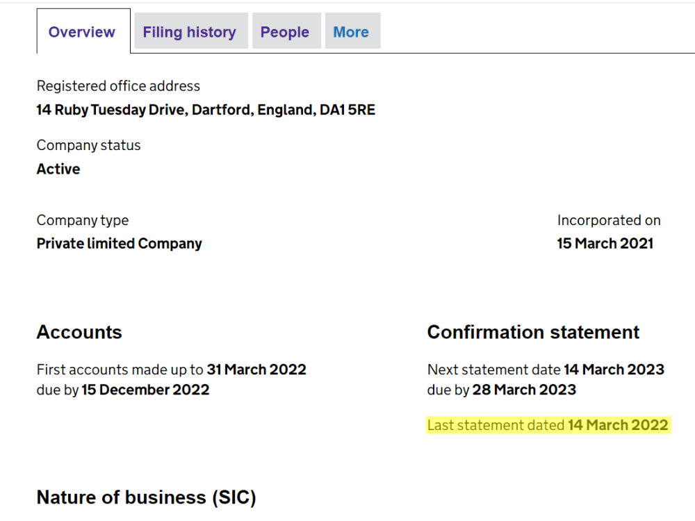 UK Company Confirmation Statement preparation and filing to Companies ...