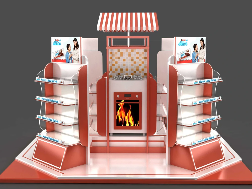 3d design of product display, posm for retail and trade solution | Upwork