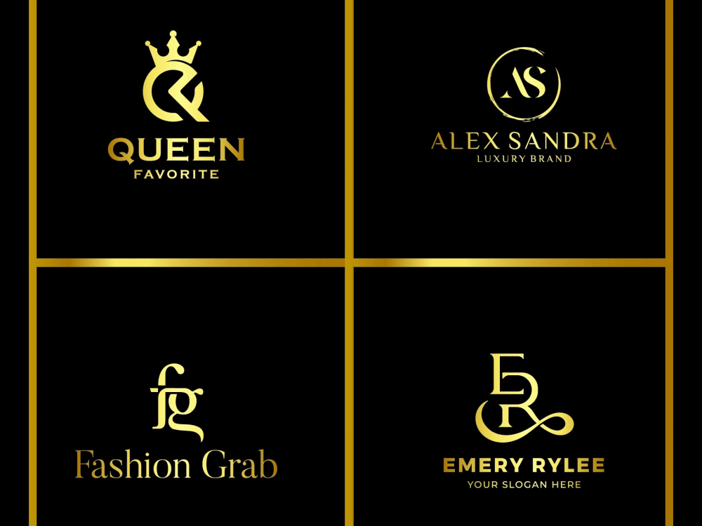 High class luxury minimalist flat logo design with copyright | Upwork