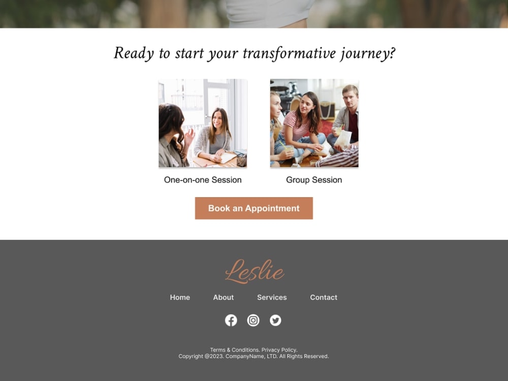 A professional web homepage design to elevate your online presence ...