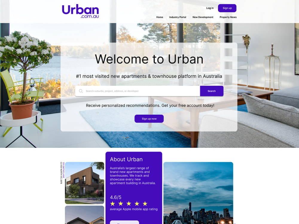 A professional web homepage design to elevate your online presence ...