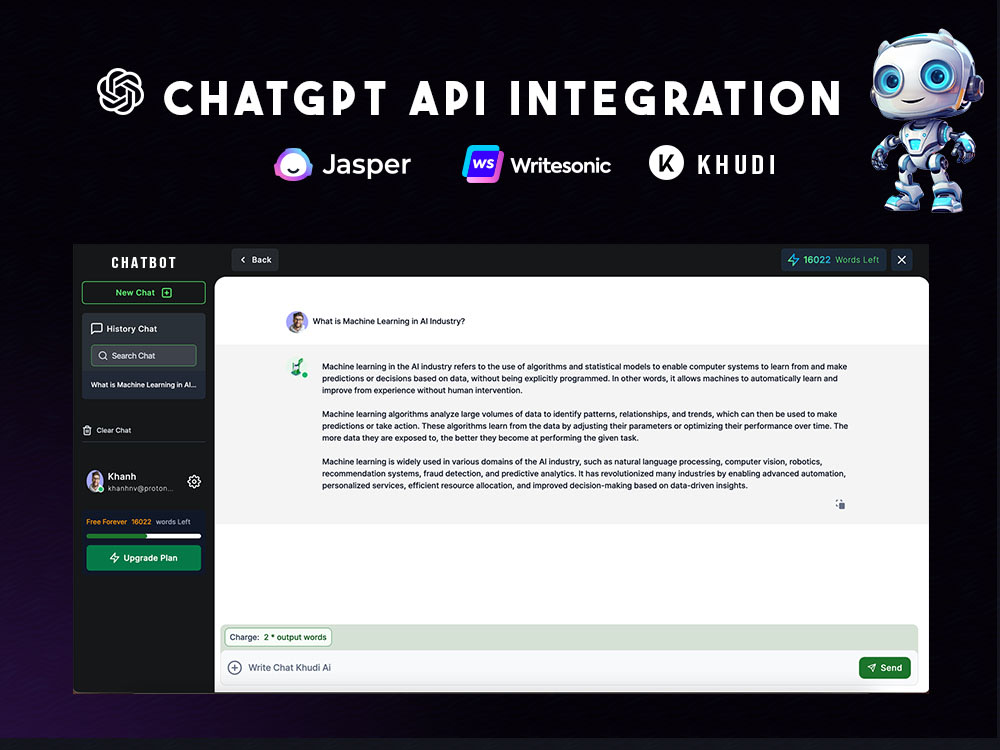 ChatGPT Api Integration in React and Node.js | Upwork