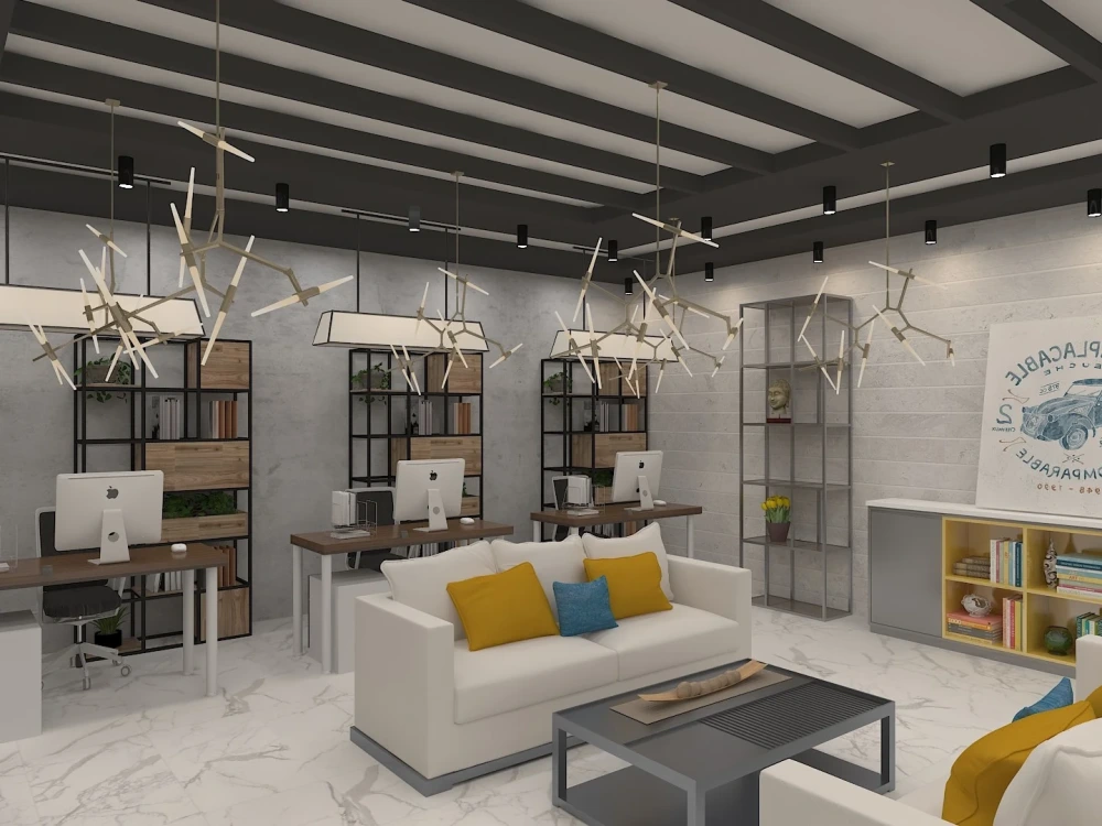 Modern 3D Design of your Office Space with 2D planning | Upwork