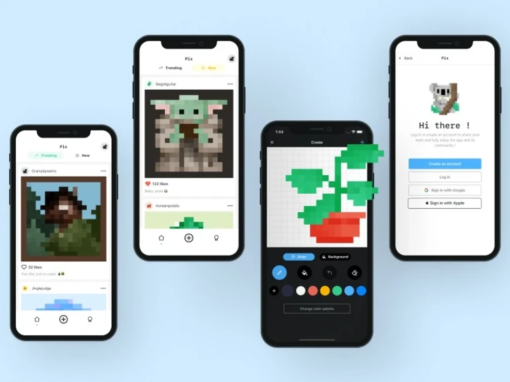 Nice designs for your mobile or web app | Upwork