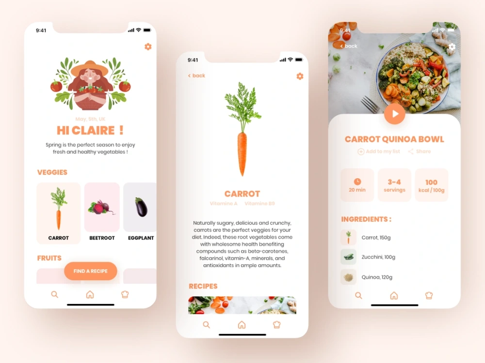Nice designs for your mobile or web app | Upwork