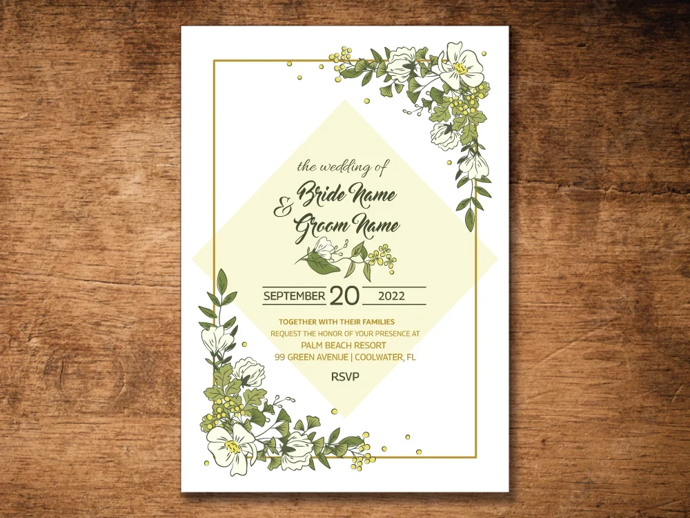 Invitation, wedding, birthday and greeting card design | Upwork