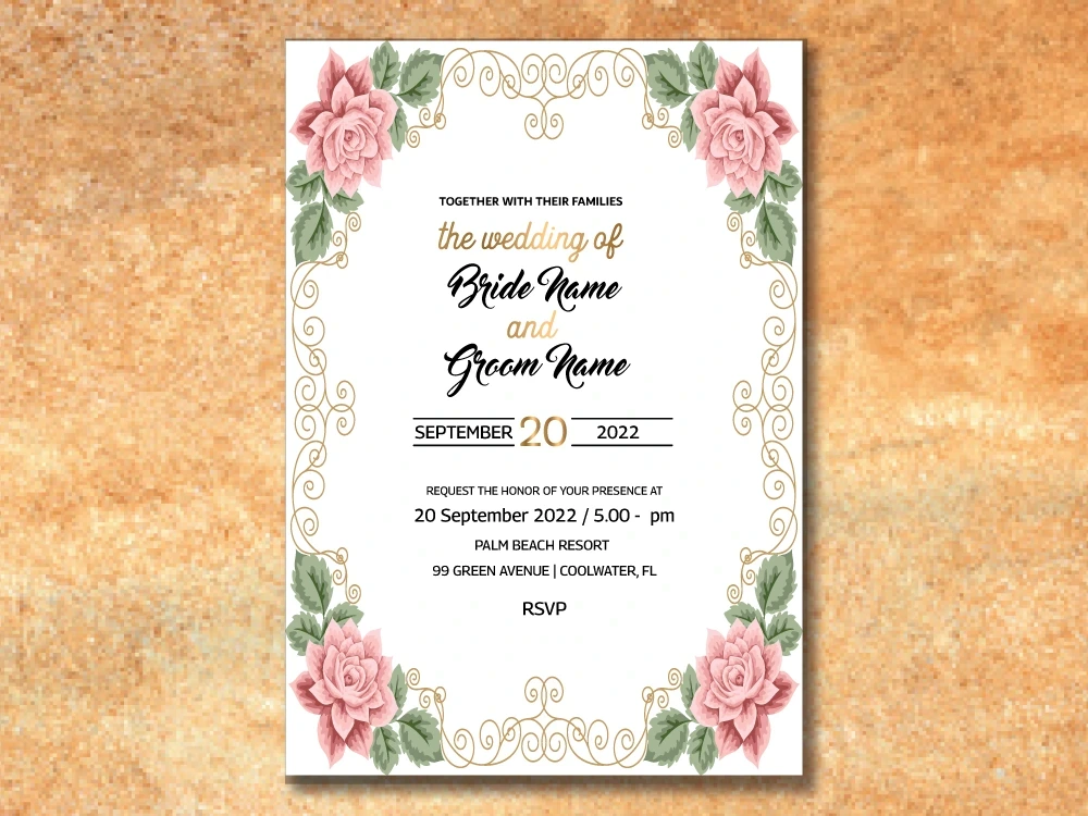 Invitation, wedding, birthday and greeting card design | Upwork
