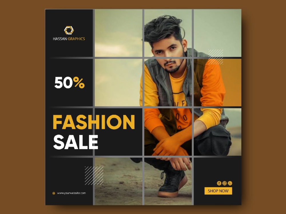 Elegant attractive social media post designs for any platform | Upwork