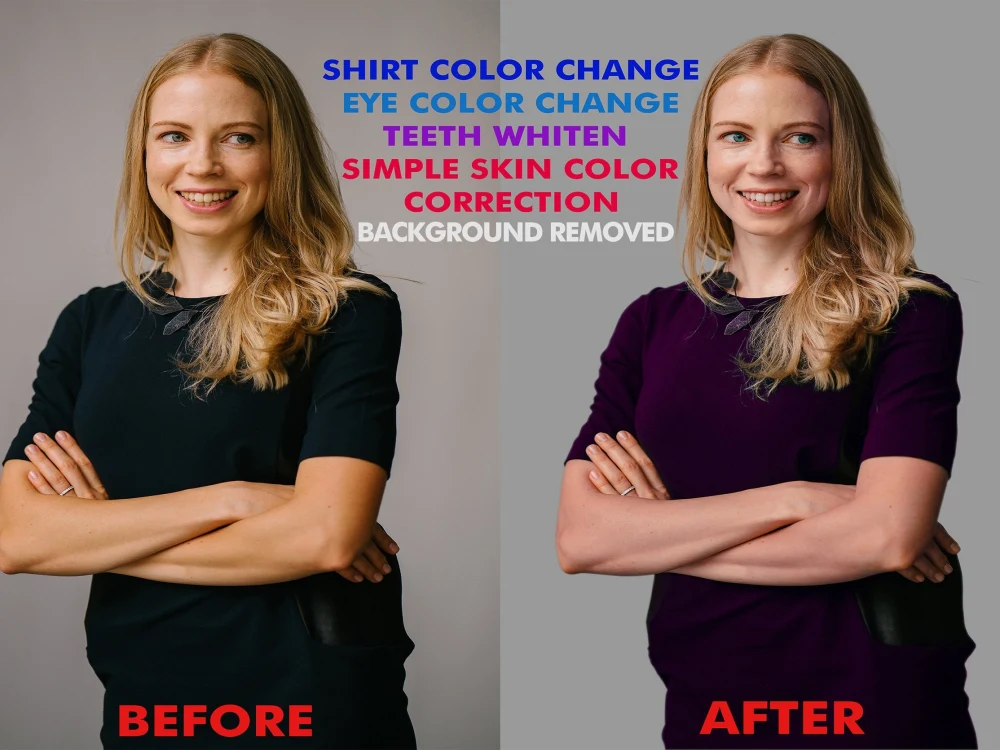Perfect color change color correction of anything | Upwork