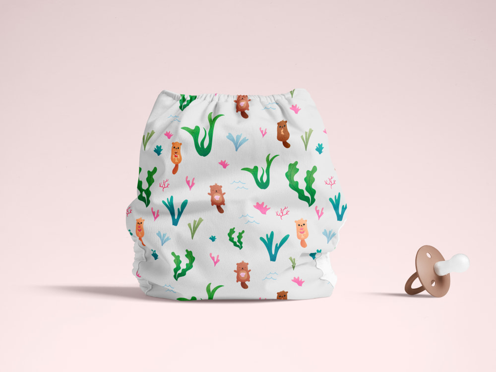 Modern and playful cloth diapers designs | Upwork